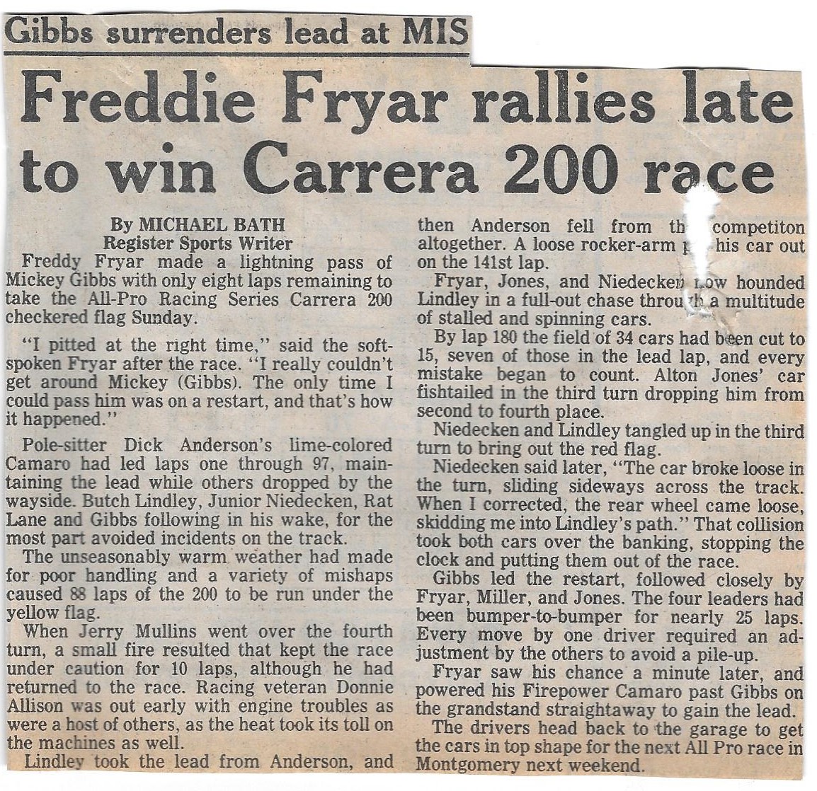 Photo: Freddy Fryar mobile | Bobby Foster II Collection album | ALABAMA ...