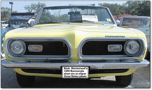 Photo: 1969 Slant Six Barracuda Convertible | Slant Six Mopar Engine ...