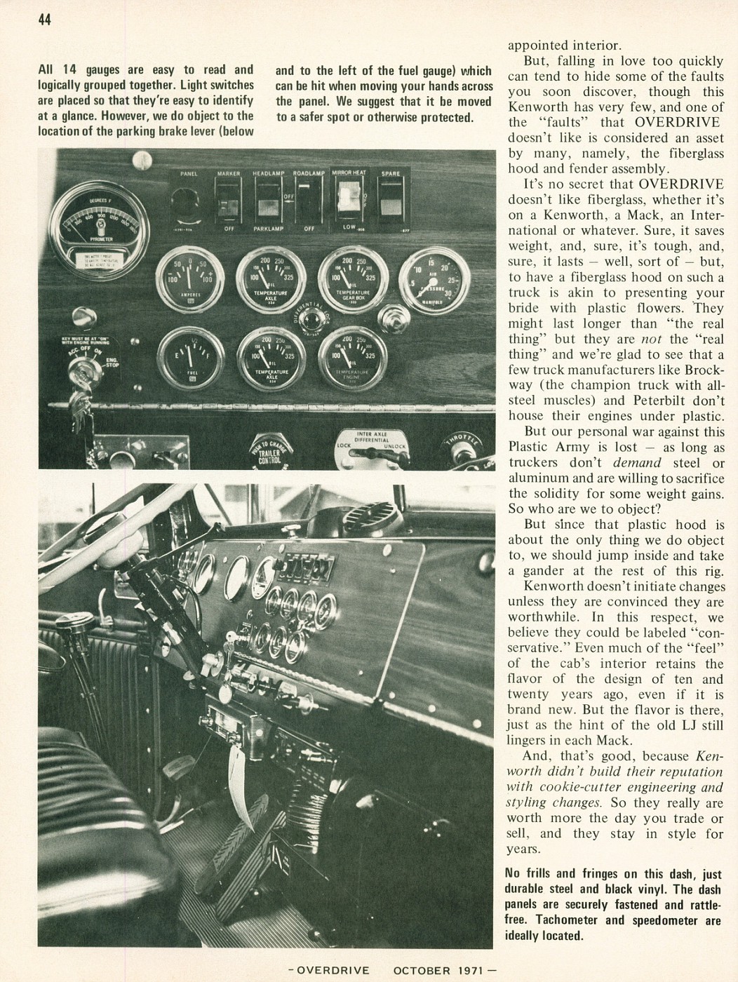 10 Overdrive Magazine October 1971 album | Dutch Model Truck Club ...