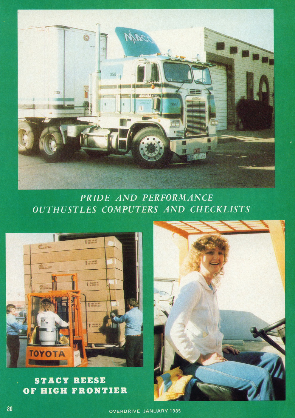 01 Overdrive Magazine January 1985 album | Dutch Model Truck Club ...