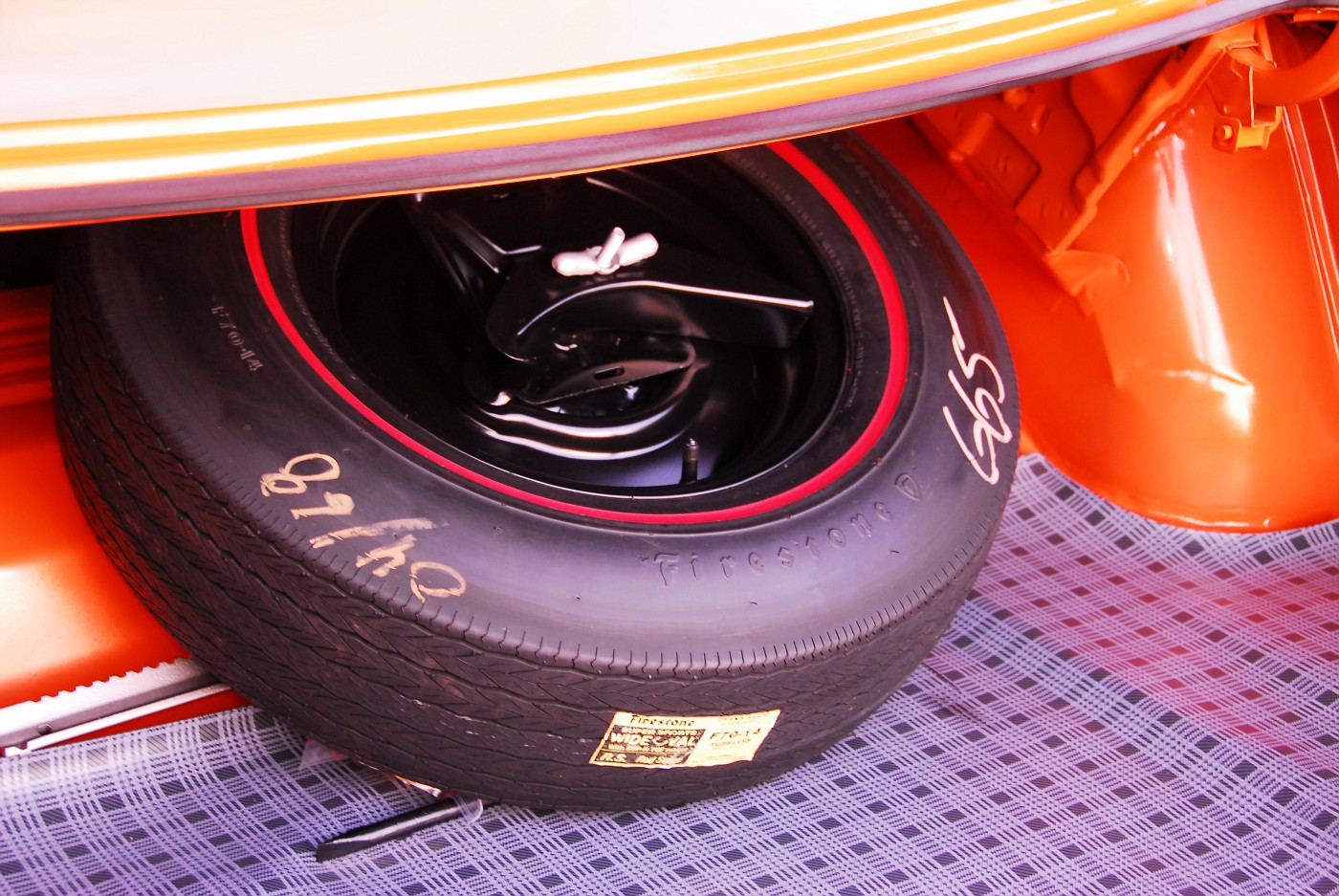 Photo: 13 1968 Plymouth Road Runner trunk and spare tire view | From ...
