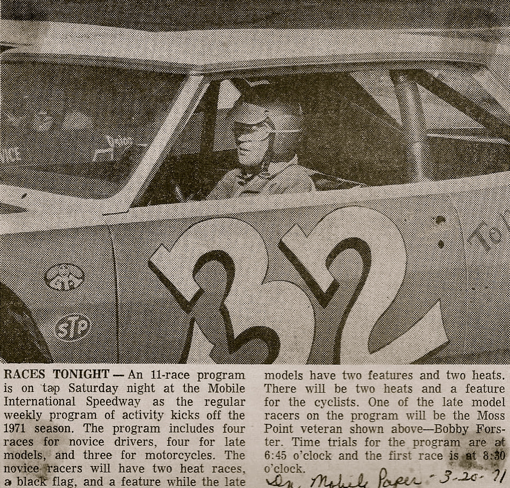 Bobby Foster II Collection album | ALABAMA AUTO RACING PIONEERS | Fotki ...