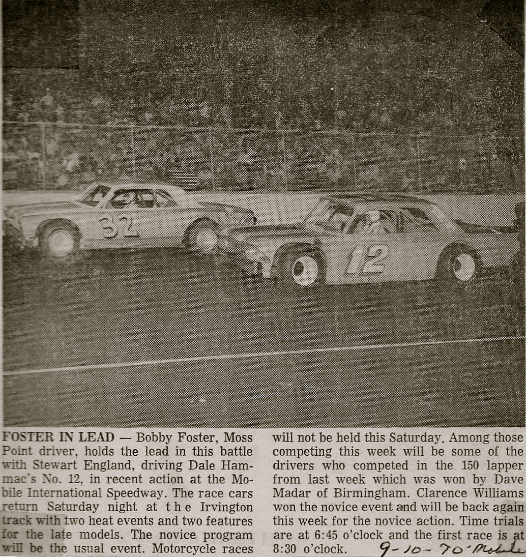 Bobby Foster II Collection album | ALABAMA AUTO RACING PIONEERS | Fotki ...
