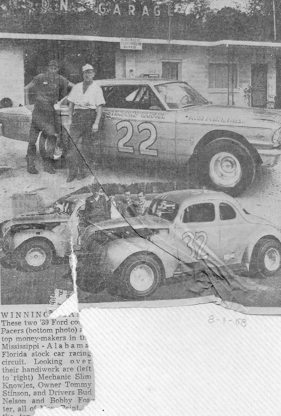 Photo: Bobby Foster, Bud Nelson, Tommy Stinson & Slim Knowles 8-1-68 ...