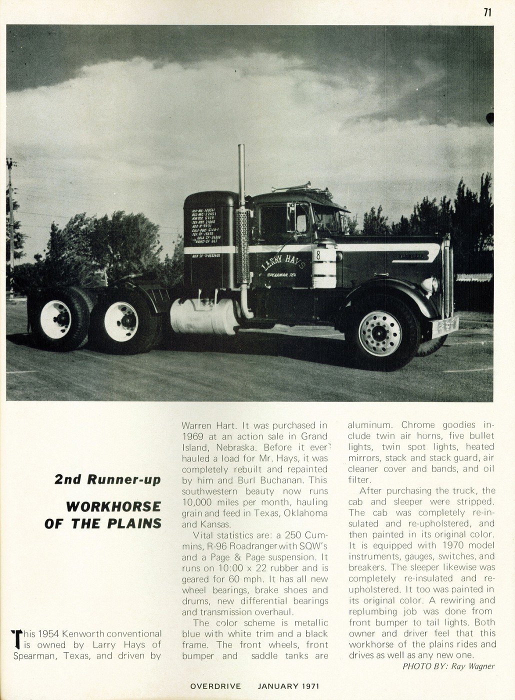 01 Overdrive Magazine January 1971 album | Dutch Model Truck Club ...