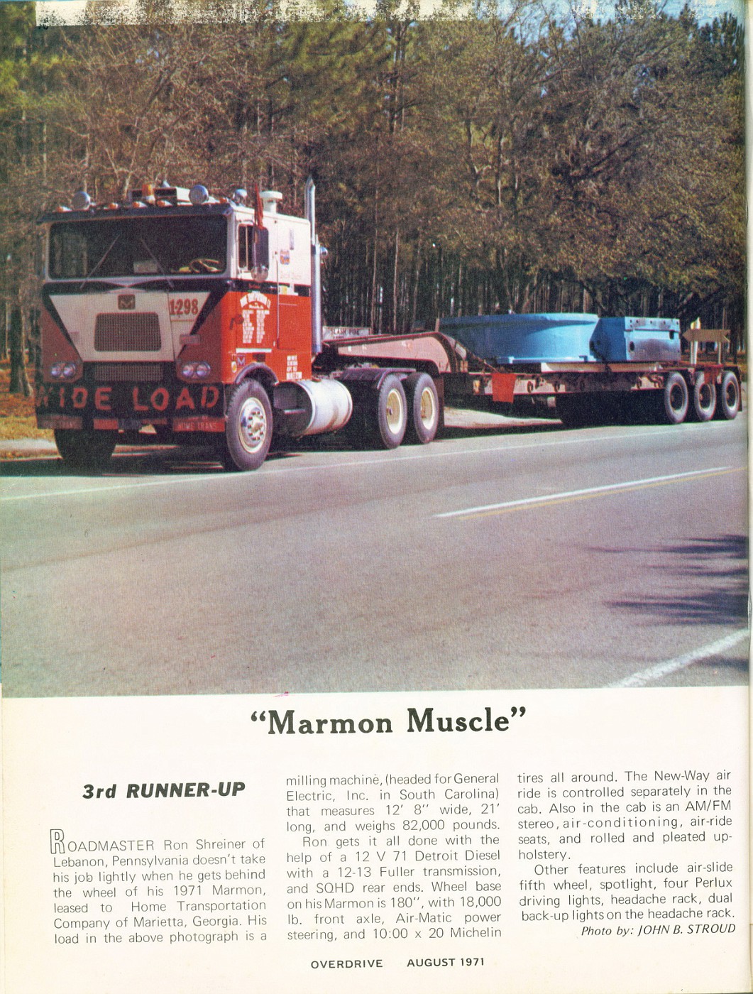 08 Overdrive Magazine August 1971 album | Dutch Model Truck Club ...