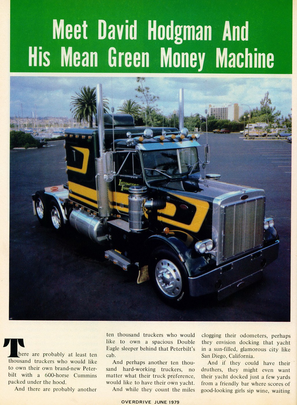Photo: June 1979 David Hodgman's Peterbilt 1 | 06 Overdrive Magazine ...