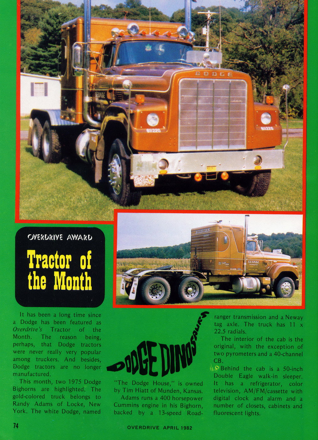 Photo: April 1982 1st Runner-up a | 04 Overdrive Magazine April 1982 ...