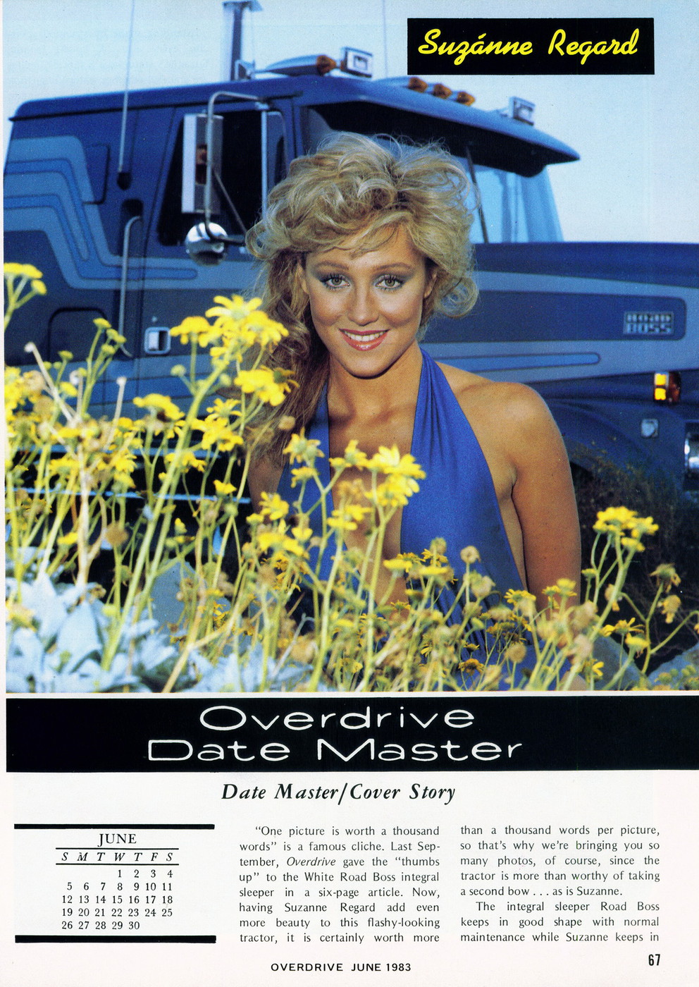 Photo: June 1983 Date Master | 06 Overdrive Magazine June 1983 album ...