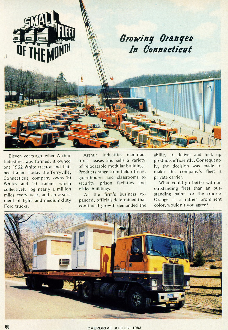 Photo: August 1983 Small Fleet of the Month | 08 Overdrive Magazine ...