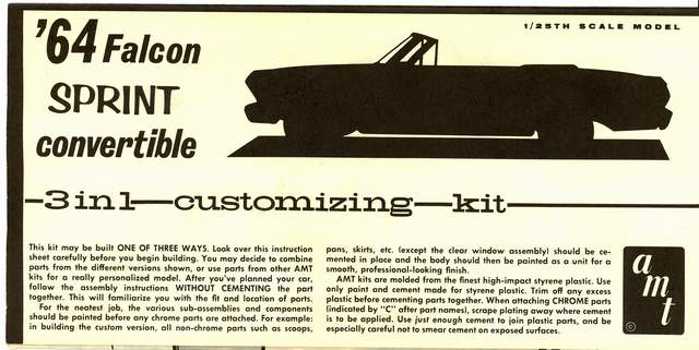 AMT '64 Falcon Sprint Convertible #5114-150 album | DRASTIC PLASTICS ...