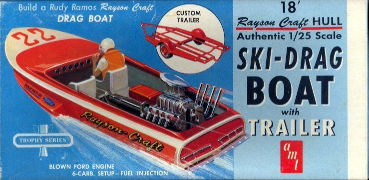 Photo from AMT Rayson Craft HULL Ski-Drag Boat w/trailer #2163-149 ...