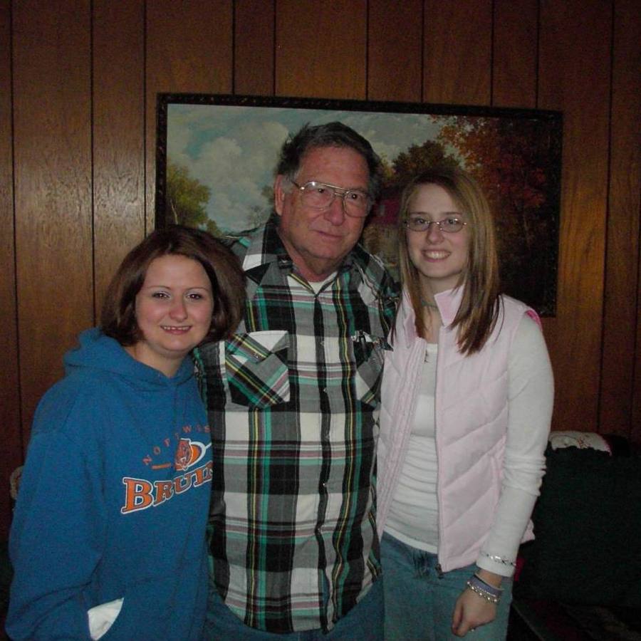 Photo: 7-Elzo "AL" Foust, and granddaughters; Holly and Ashley Wright ...