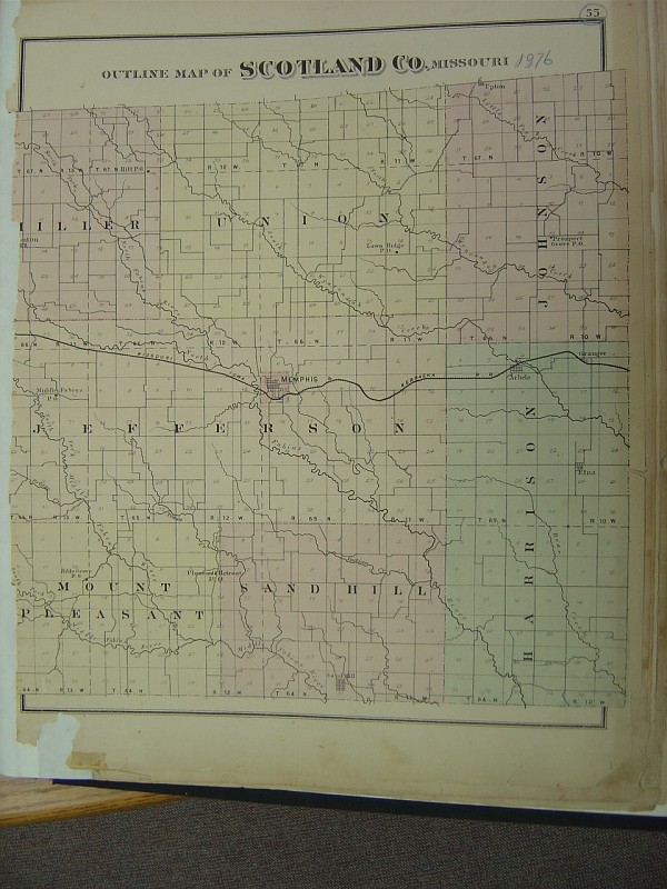Photo: ScotlandCoMo1876aTownships001 | Townships 1876 Scotland Co MO ...