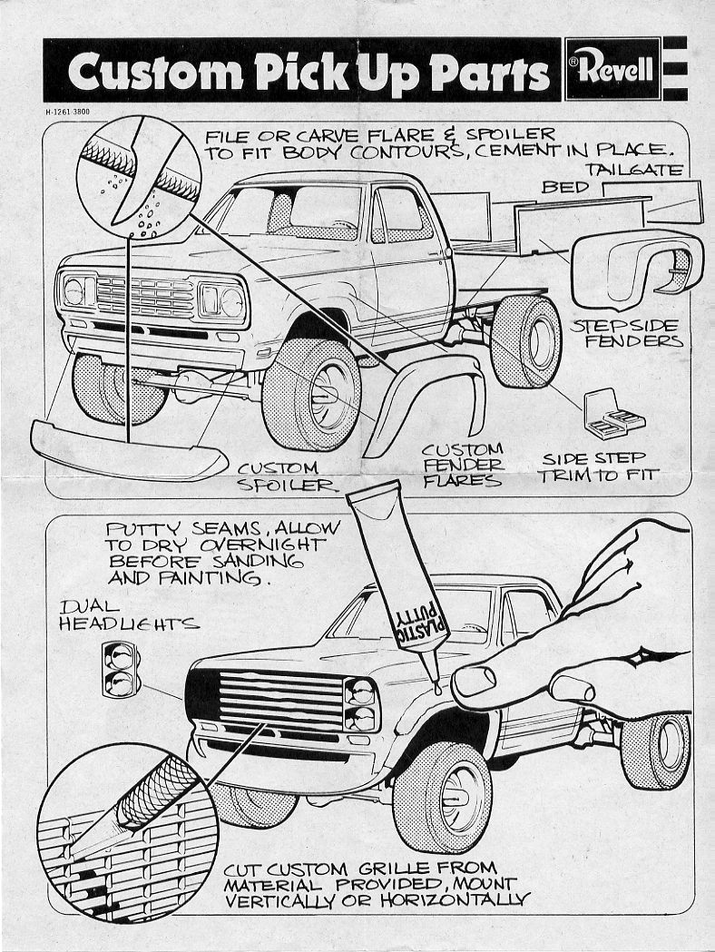 Photo: 0 (1) | REVELL Custom Parts for Pickups # H-1261-380D album ...