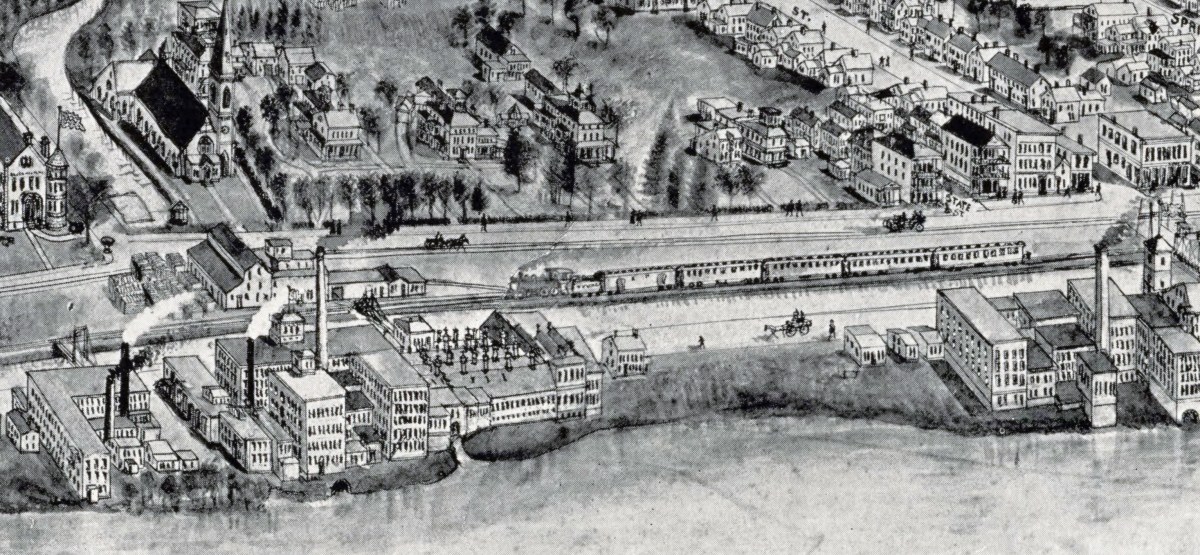 Photo: 1913 Aero view of Windsor Locks, Connecticut 2B | OLD MAPS OF ...