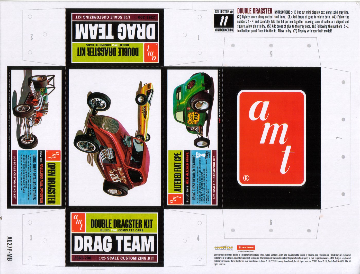 Photo: DRAG TEAM AMT DOUBLE DRAGSTER TIN Mini box pg 1 | AMT Double ...