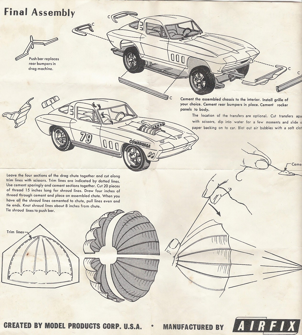 Photo: 65Vette8 | AIRFIX '65 Corvette Sting Ray #721 album | DRASTIC PLASTICS MODEL CAR CLUB ...