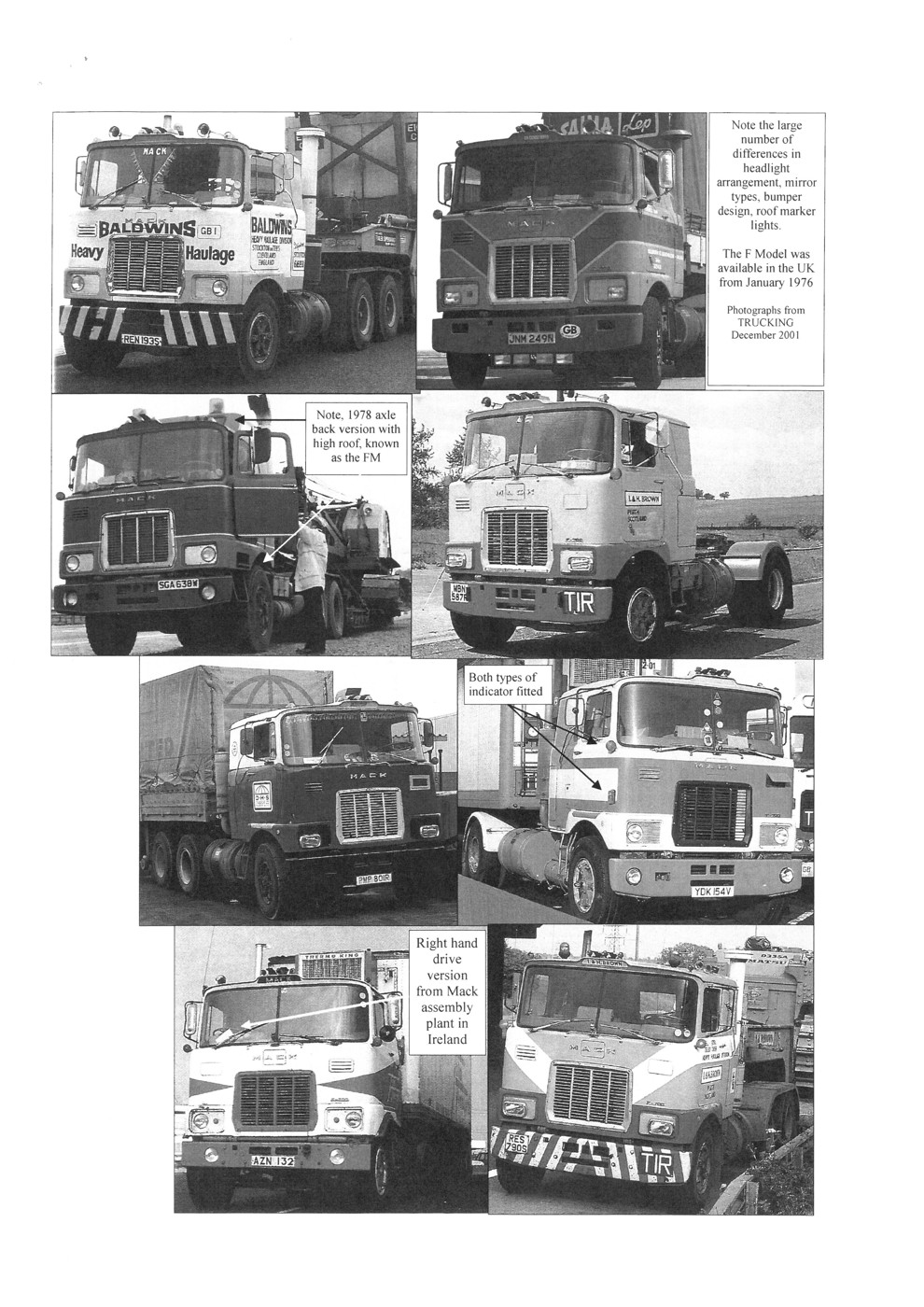 Photo: Mack F-700-09 | TQ-046 Mack F700 Sleeper Cab (1:24) album ...