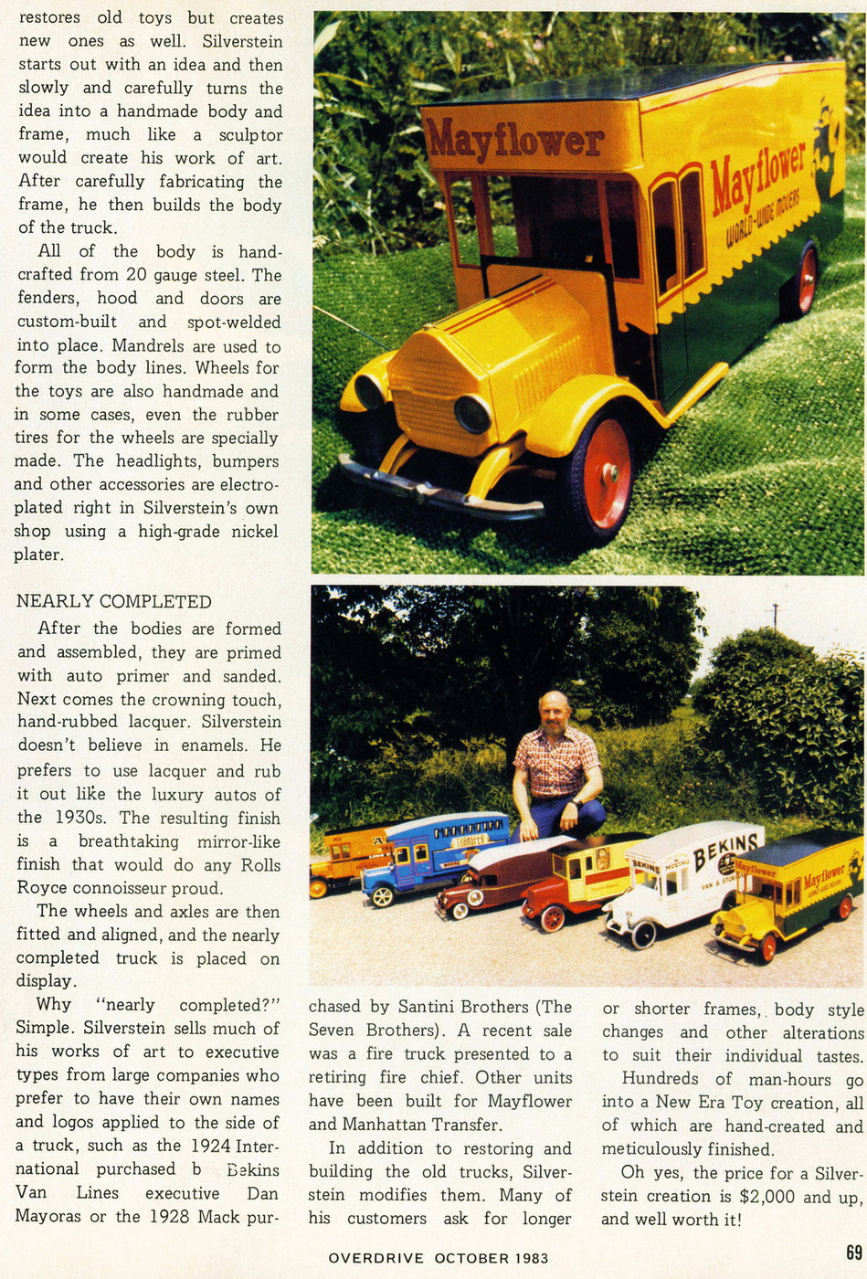 Photo: October 1983 A Modeler's Portrait 2 | 10 Overdrive Magazine ...