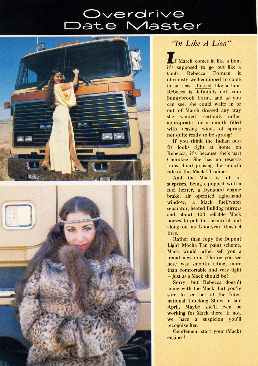 Photo: March 1984 Date Master | 03 Overdrive Magazine March 1984 album ...