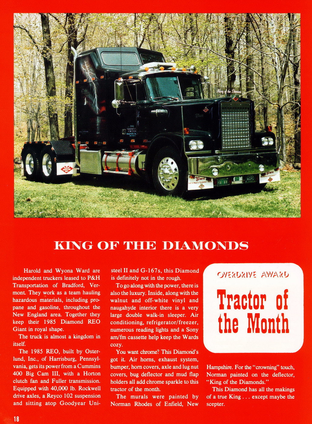 Photo: January 1986 Tractor of the Month | 01 Overdrive Magazine ...