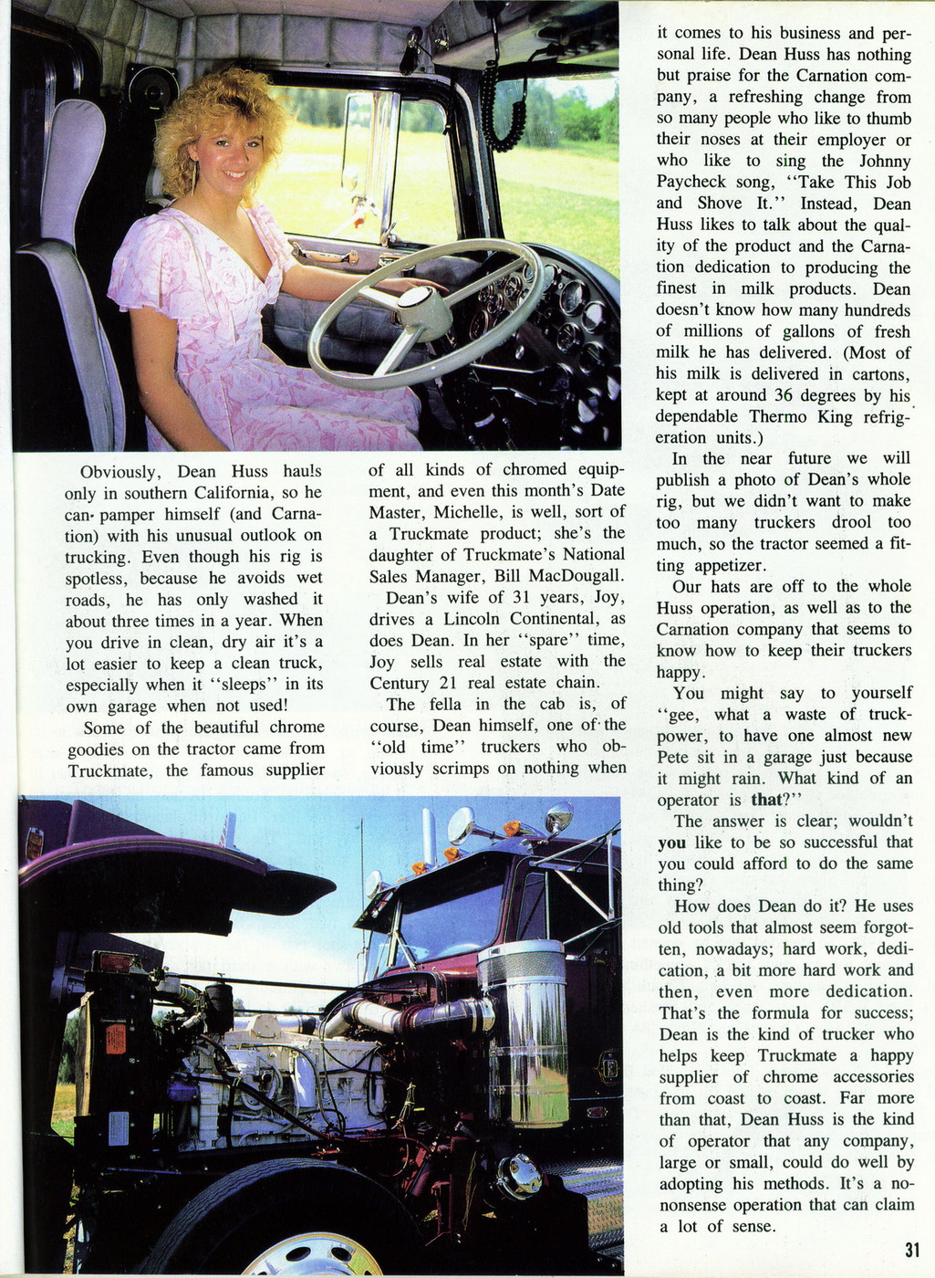 Photo: May 1986 Cover Story 3 | 05 Overdrive Magazine May 1986 album ...