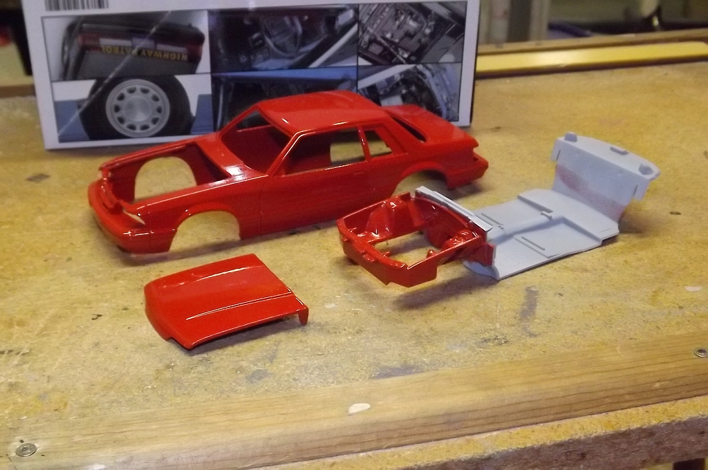 Photo: Painted Tamiya TS-85 Bright Mica Red. | Revell 90 Mustang LX ...