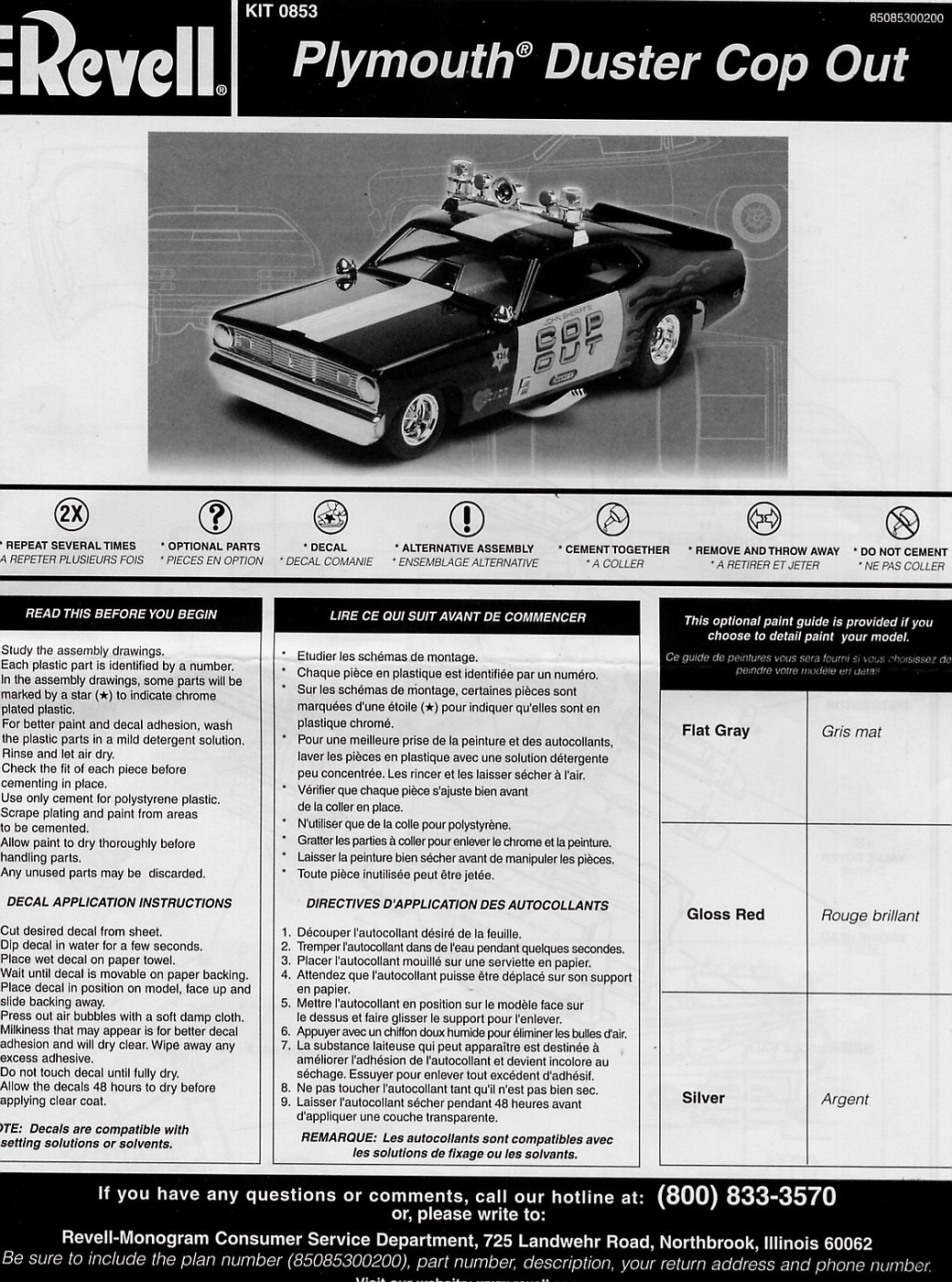 Photo: 1970 Plymouth Duster Cop Out Page 1 | REVELL Plymouth Duster Cop ...