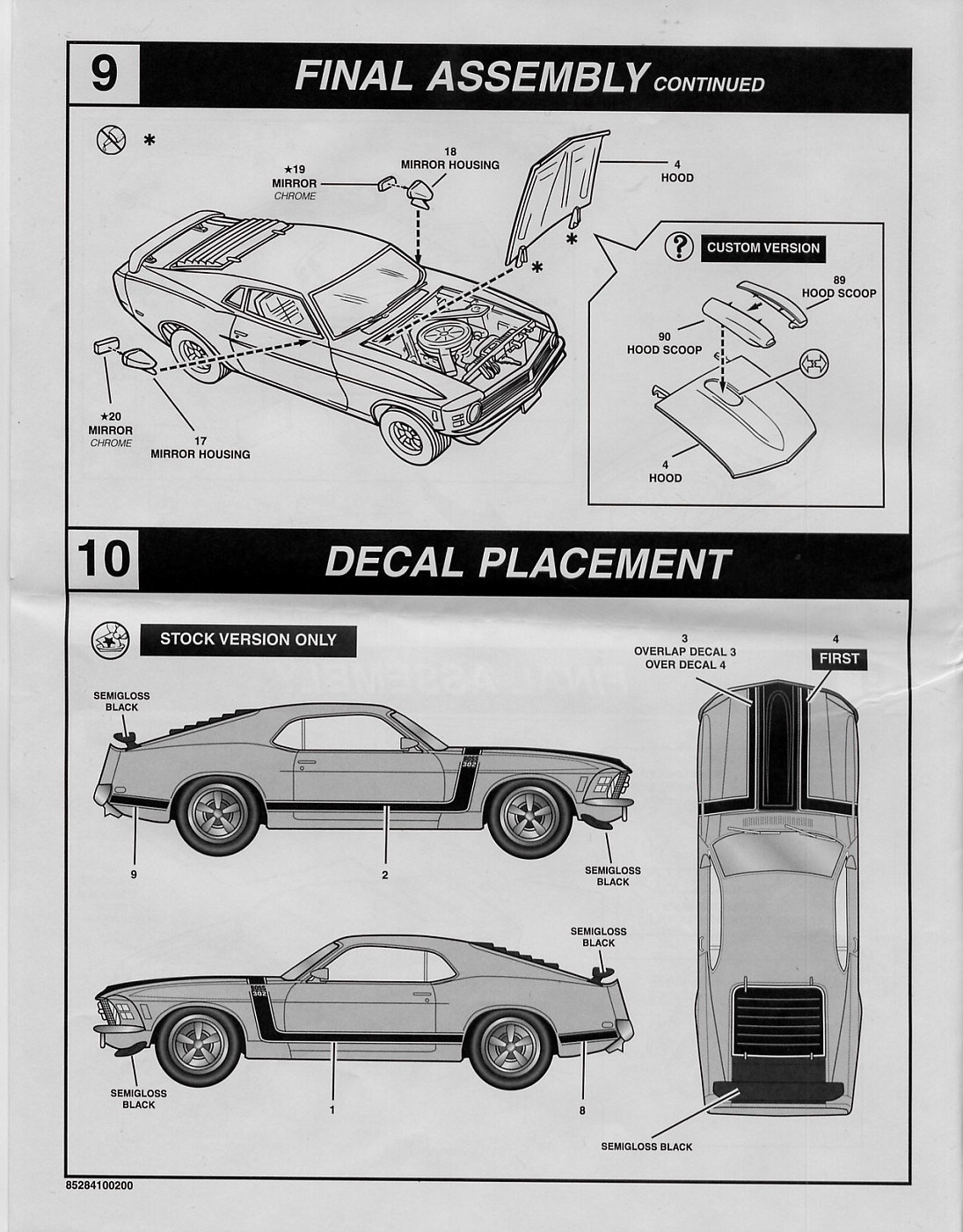 Photo: 1970 Ford Mustang Boss 302 Page 8 | REVELL '70 Boss 302 Mustang ...