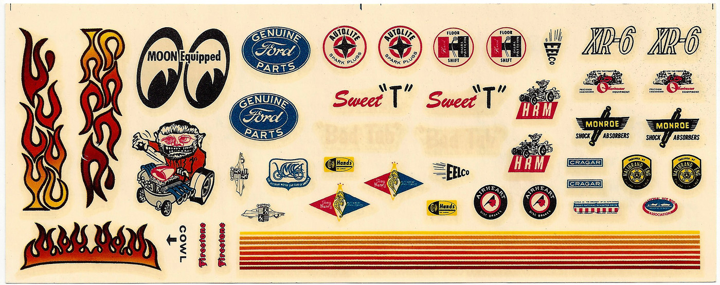 Photo: AMT 27 T - XR6 Pg 09 Decal Sheet Front | AMT 1927 Ford Model T ...