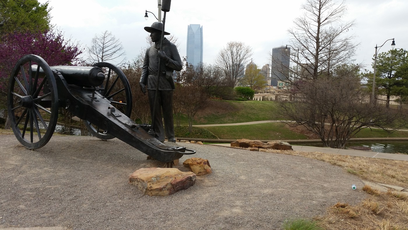 Photo: The Cannon, Which Started the Oklahoma Land Rush, at the ...