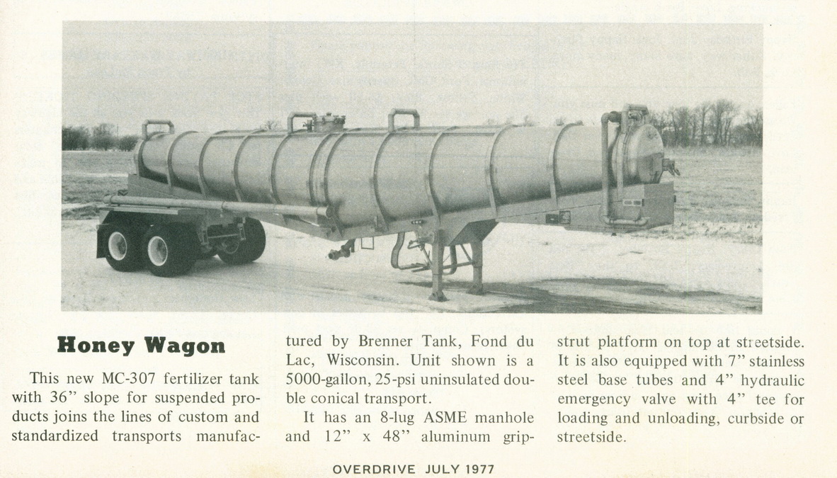 Photo: July 1977 Brenner Tank | 07 Overdrive Magazine July 1977 album ...