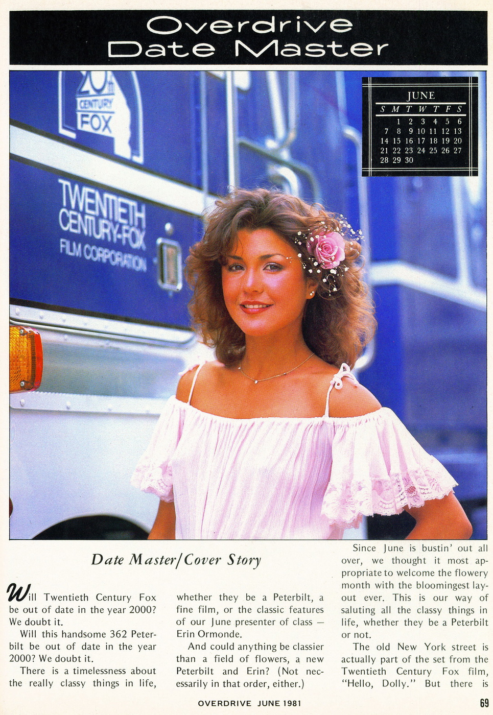 Photo: June 1981 Date Master | 06 Overdrive Magazine June 1981 album ...