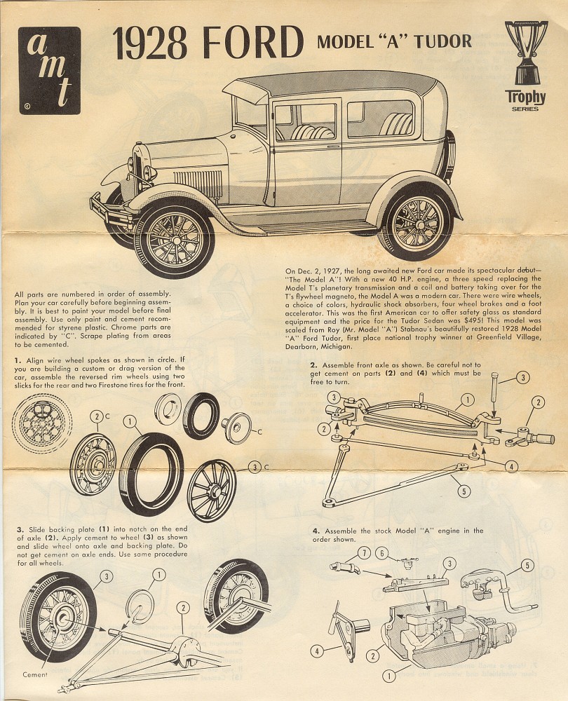 Photo: 28 A 01 | AMT 1928 Ford Model A Tudor #2128-150 album | DRASTIC ...