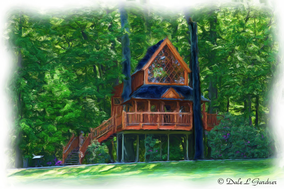 Photo: Treehouse Painting Finished | Oil Paintings Of Photos I Have ...