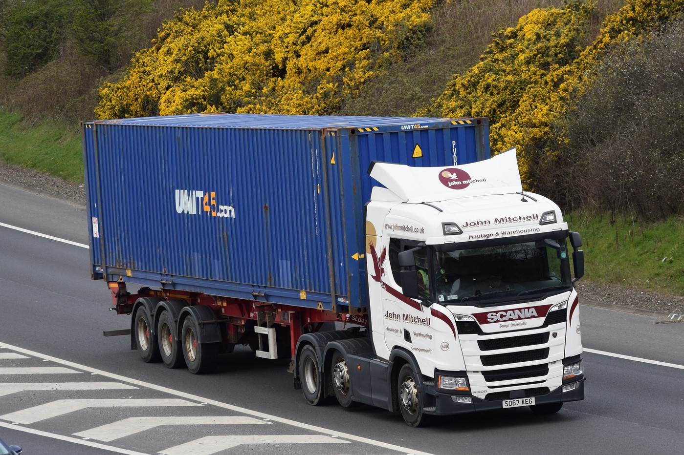 Photo: SO67AEG Scania R500 no. 500 | Mitchell, John, Grangemouth album ...