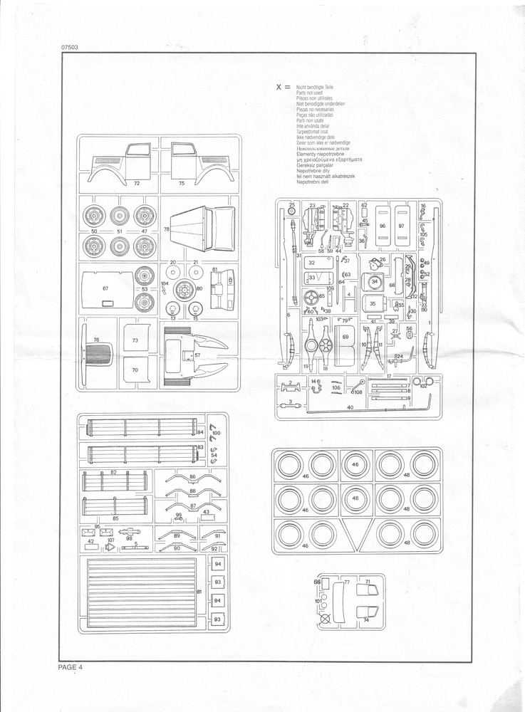 Photo: OPEL BLITZ S 3t REVELL Instructions page 4 | REVELL Opel Blitz S ...