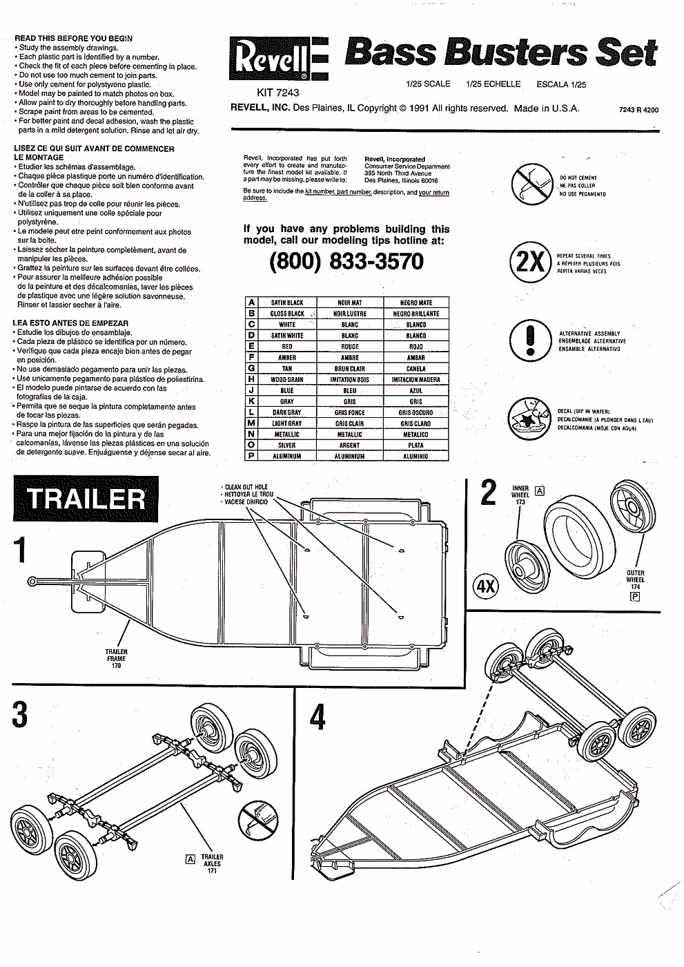 Photo: Bass Buster instructions | REVELL Bass Busters Set #7243 album ...