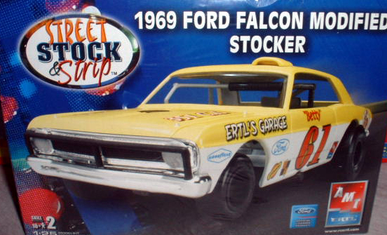 Photo: 1969 Ford Falcon Modified Stocker | AMT Track Racers Box top ...