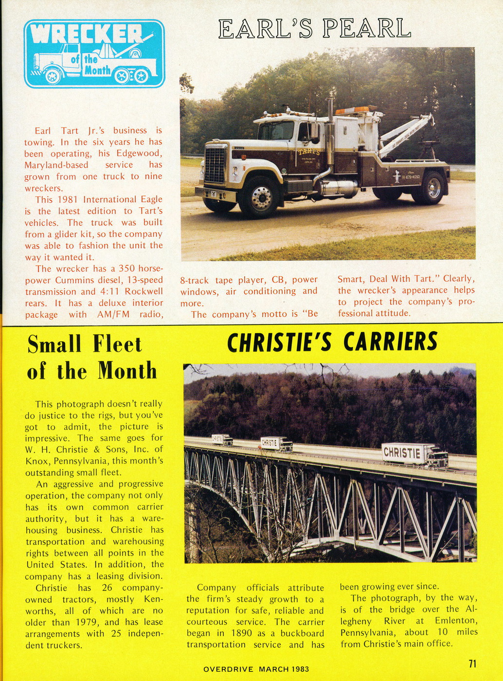 03 Overdrive Magazine March 1983 album | Dutch Model Truck Club | Fotki ...