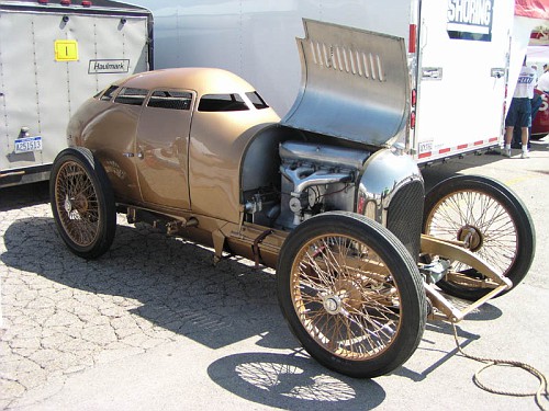 Golden Submarine Car