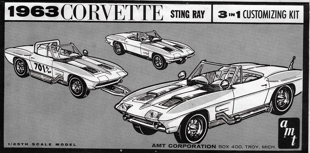 Photo: 1 | AMT '63 Corvette Convertible Customizing Kit # 06-913-149 ...