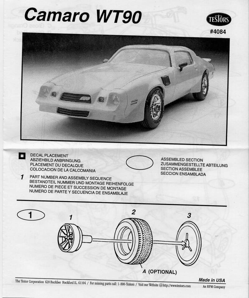 Photo: Chevrolet Camaro WT90 Page 1 | Camaro of the 70's WT90 album ...