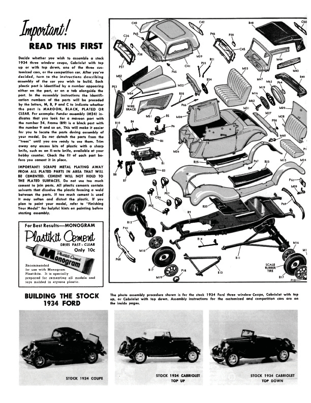 Photo: 2 copy | MONOGRAM 1934 Ford Coupe/Convertible Customizing Kit # ...