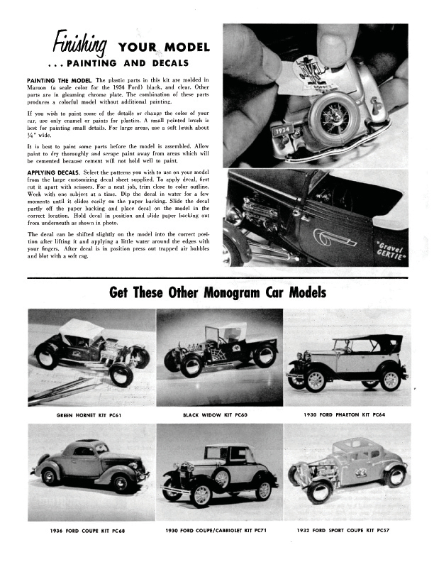 Photo: 8 copy | MONOGRAM 1934 Ford Coupe/Convertible Customizing Kit # ...