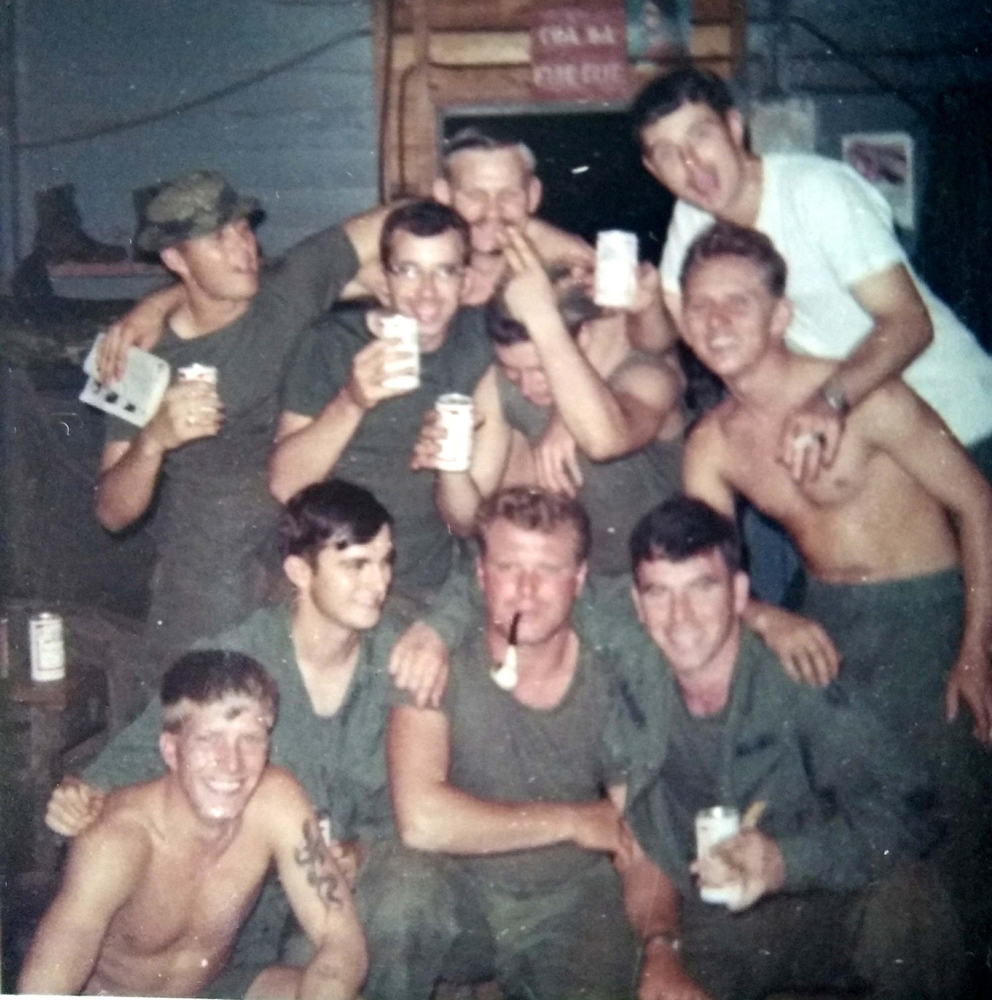 Photo: 76-Terry Carver bottom left, and Roy Schmasow leaning on Terry ...