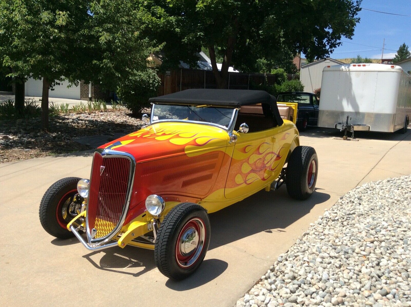 Photo: 34 Ford roadster with flames (2) | 1933/34 FORD ROADSTERS ...