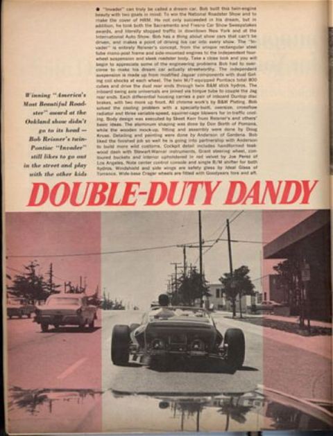 Photo: Hot Rod Magazine July 1967 | 1967-68 AMBR WINNER BOB REISNER'S ...