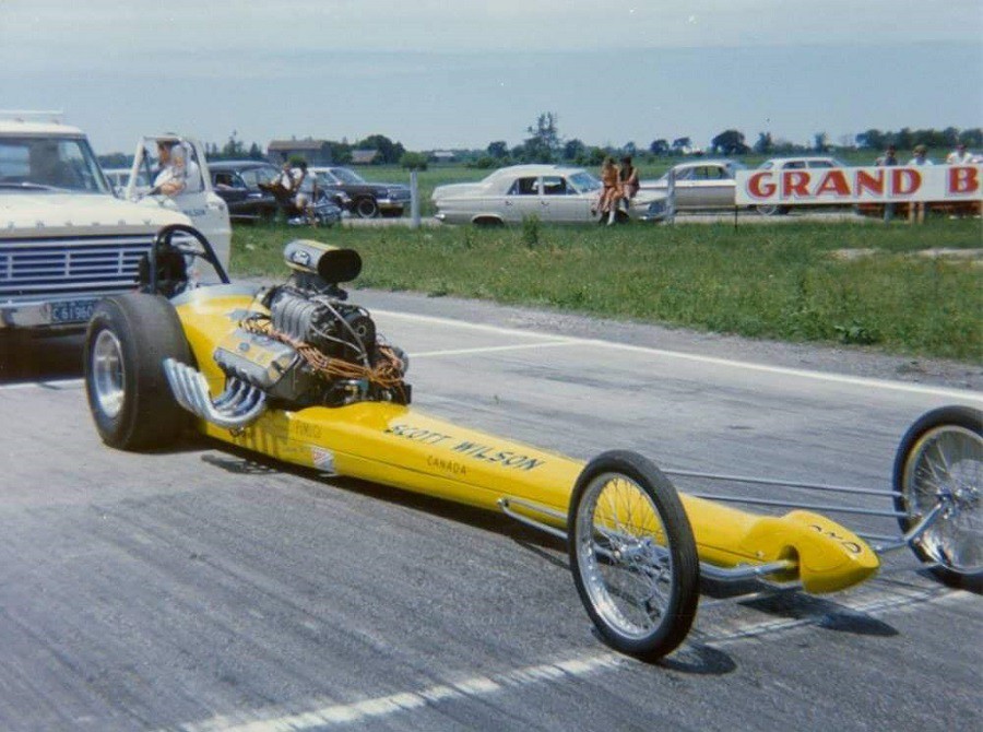 Photo: London Ontario's Scott Wilson at Grand Bend Dragway in 1967 with ...